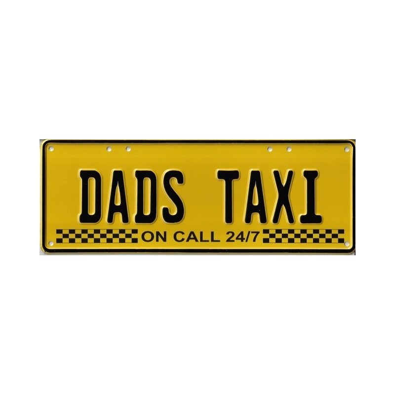 Dad's Taxi Novelty Number Plate | DadShop
