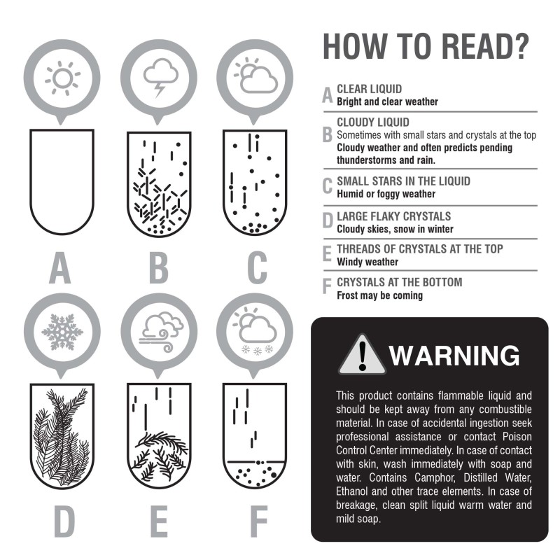 Fitzroy's Storm Glass - 28 cm | DadShop