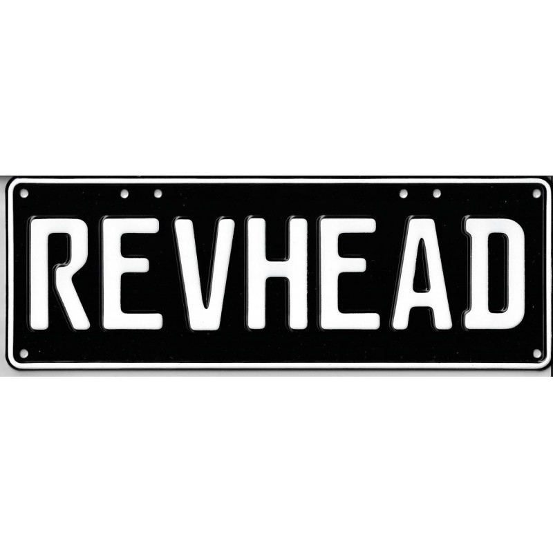 Revhead Novelty Number Plate | DadShop