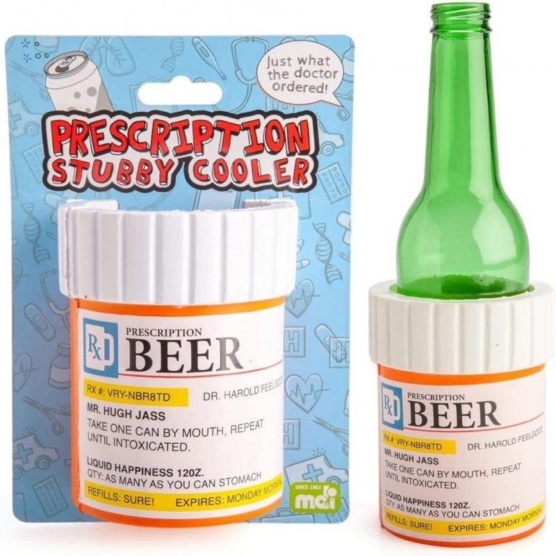 Prescription Beer Stubby Cooler | DadShop