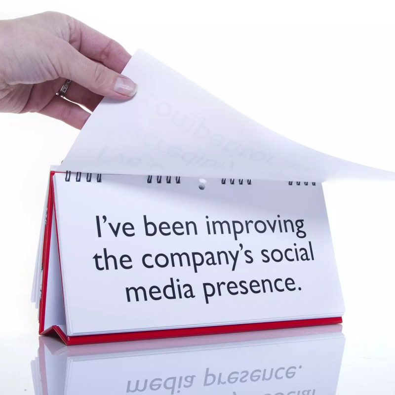 Office Excuses Flip Book | DadShop