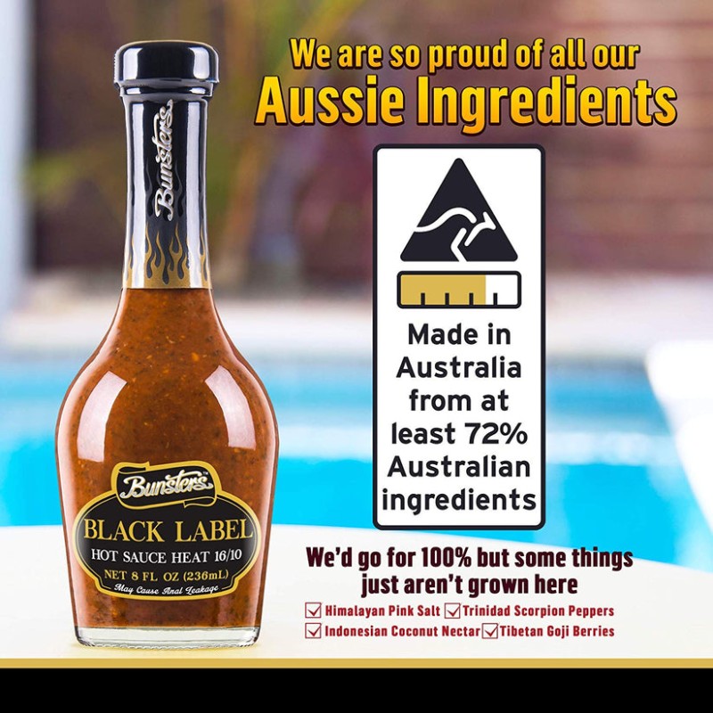 Bunsters Black Label Hot Sauce - As Seen On Hot Ones | DadShop