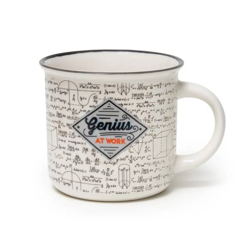 Genius At Work Mug Cup-Puccino Porcelain Mug | DadShop