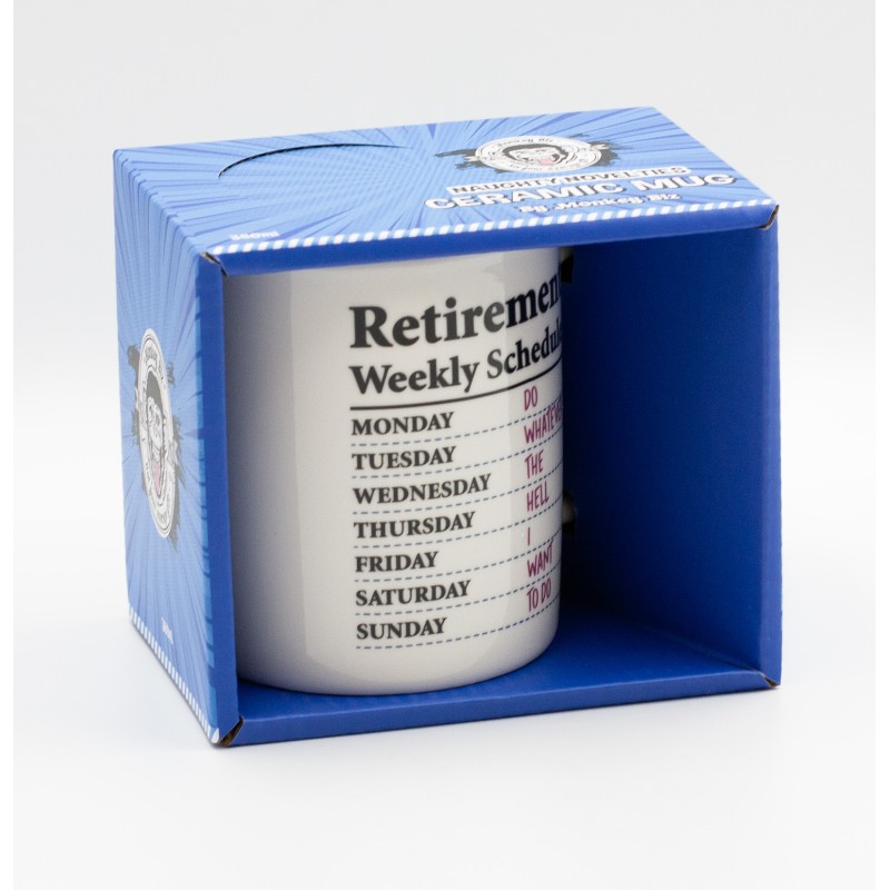 Weekly Retirement Schedule Coffee Mug | DadShop