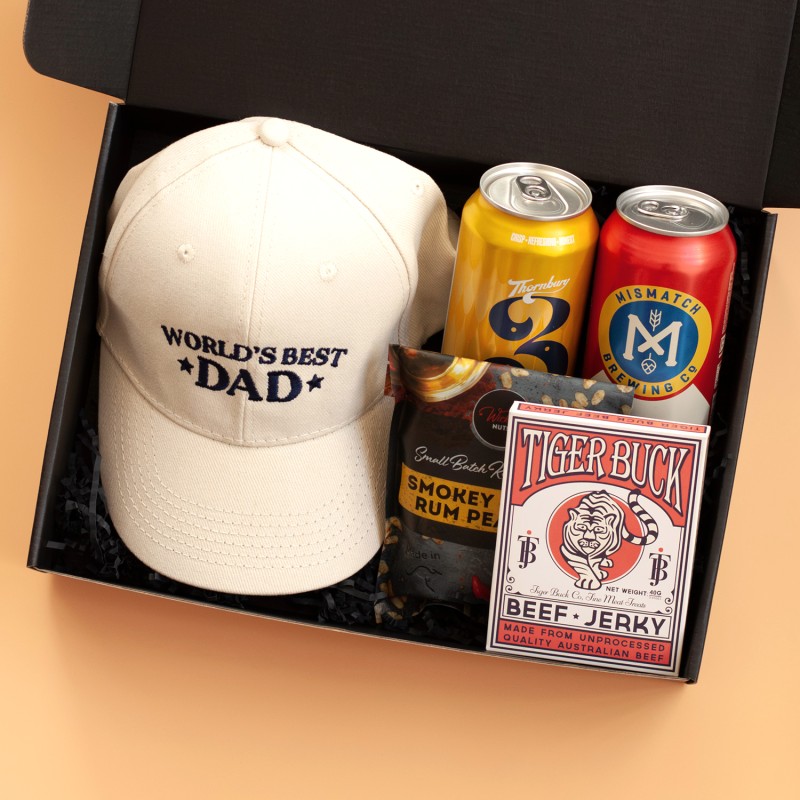 World's Best Dad Hamper With Beer And Snacks | DadShop