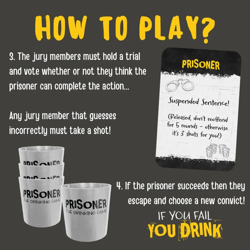 Prisoner – The Drinking Game | DadShop