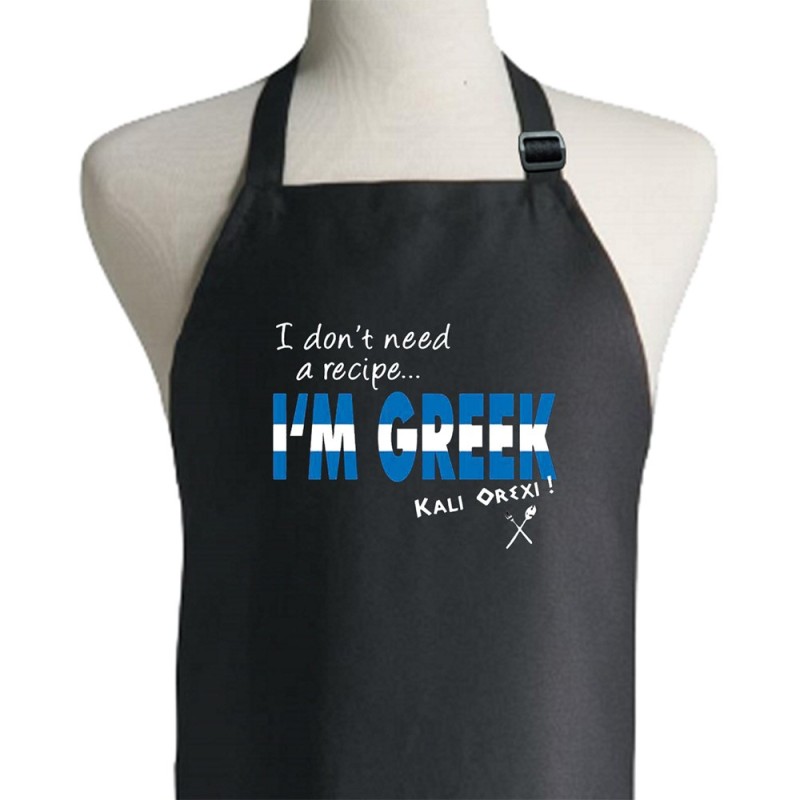 I Don't Need A Recipe I'm Greek Apron | DadShop