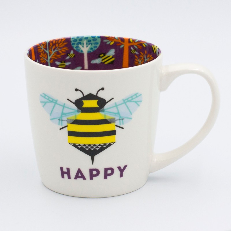 Bee Happy Inside Out Mug | DadShop